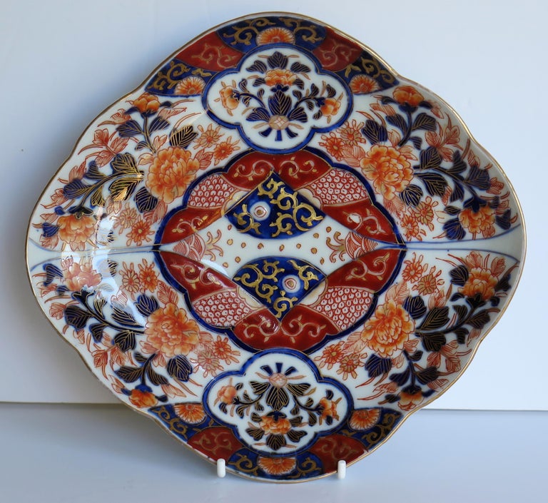 Japanese Porcelain Dish Finely Hand Painted Imari Design, Meiji Signed ...