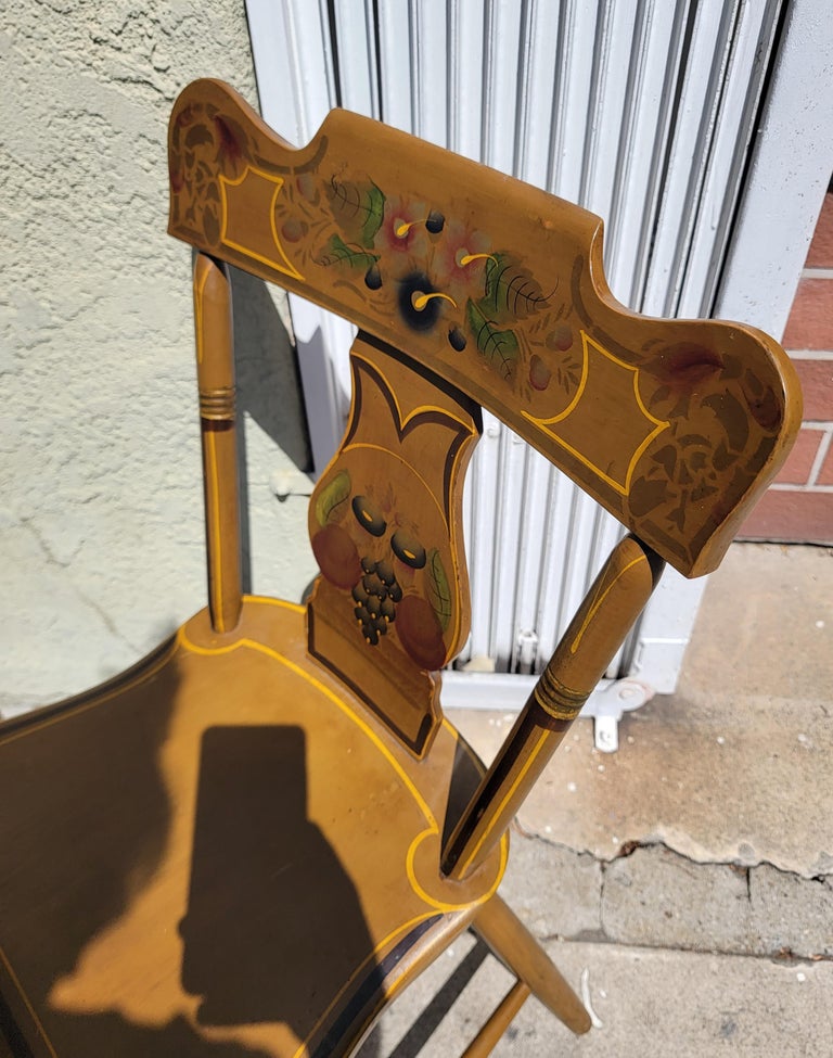 19th C Original Painted Decorated Chairs, Lancaster County PA For Sale ...