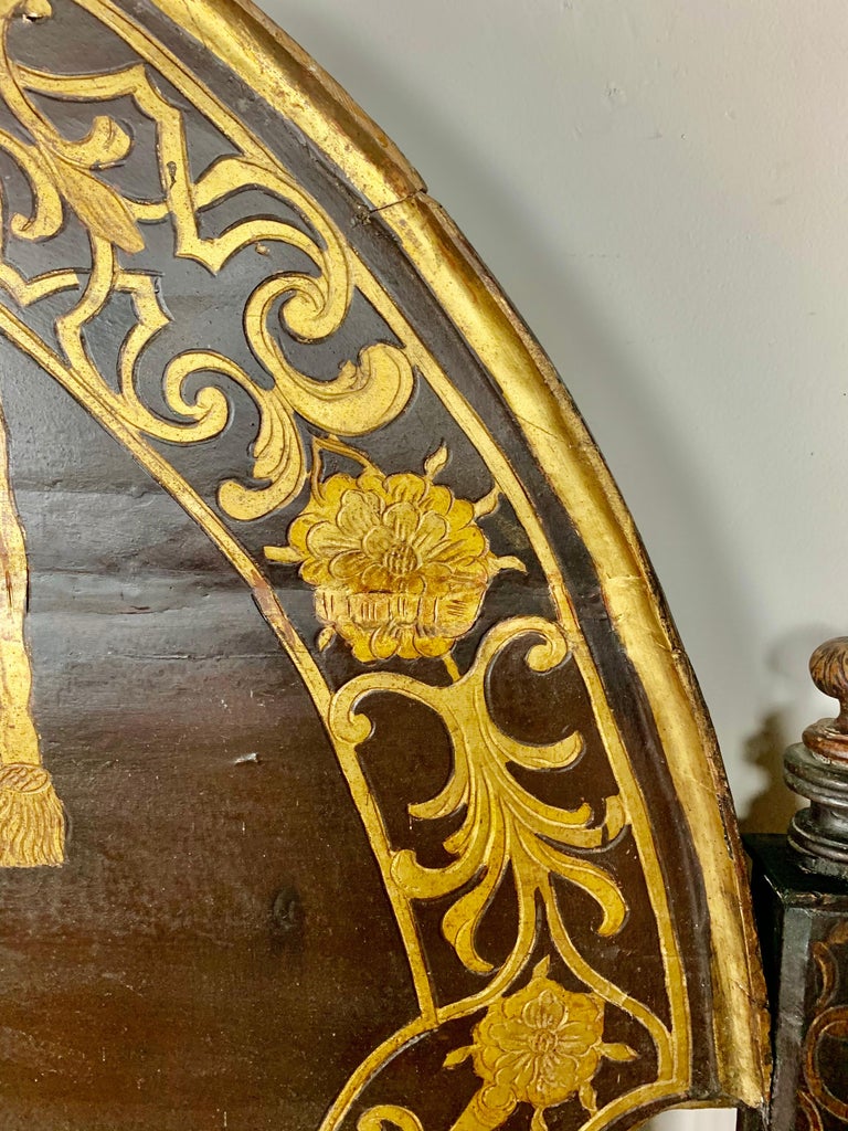 19th Century Painted and Gilt Spanish Headboard at 1stDibs