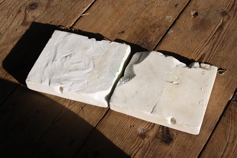19th C Pair Carved Marble Lyres Rococo Architectural Elements Grand ...