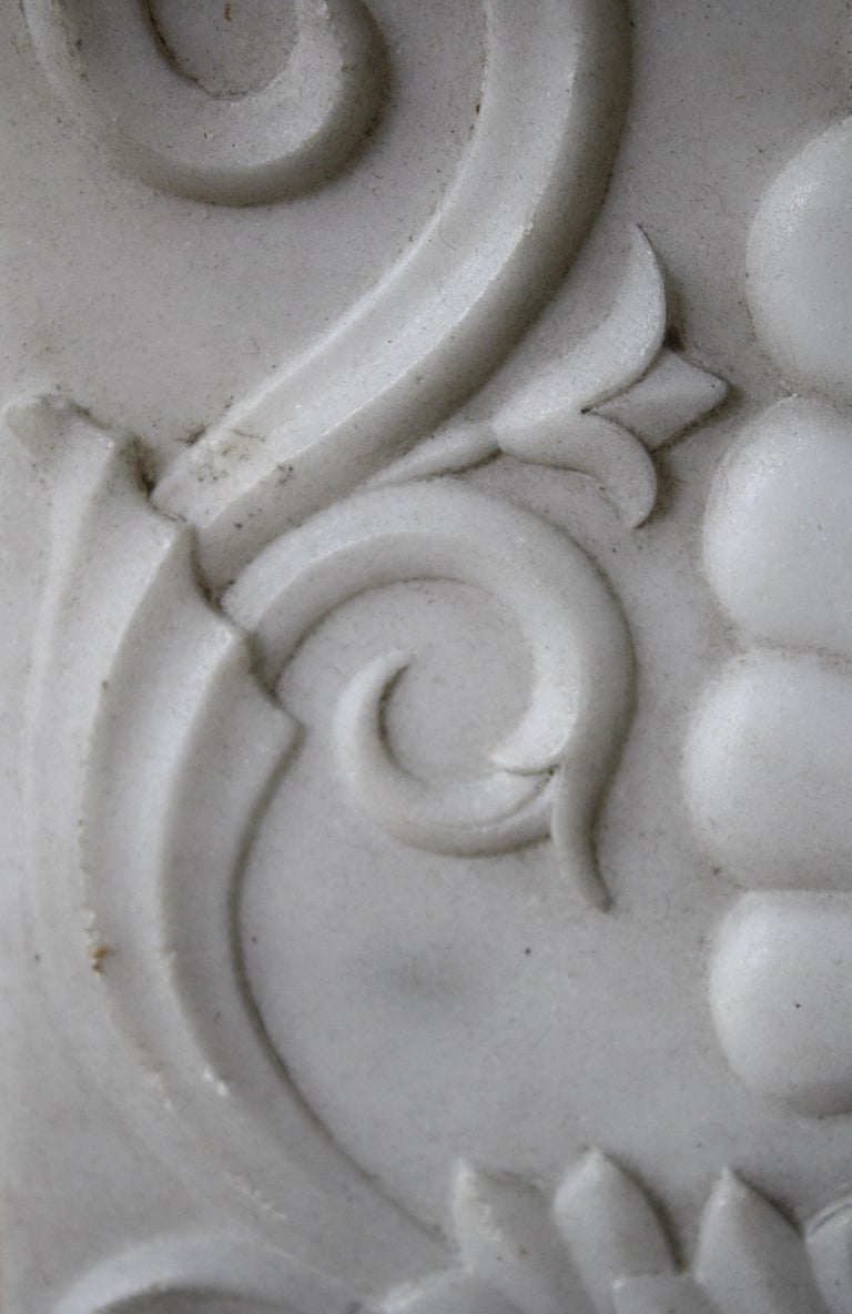 19th C Pair Carved Marble Scallop Rococo Architectural Element Corbels ...