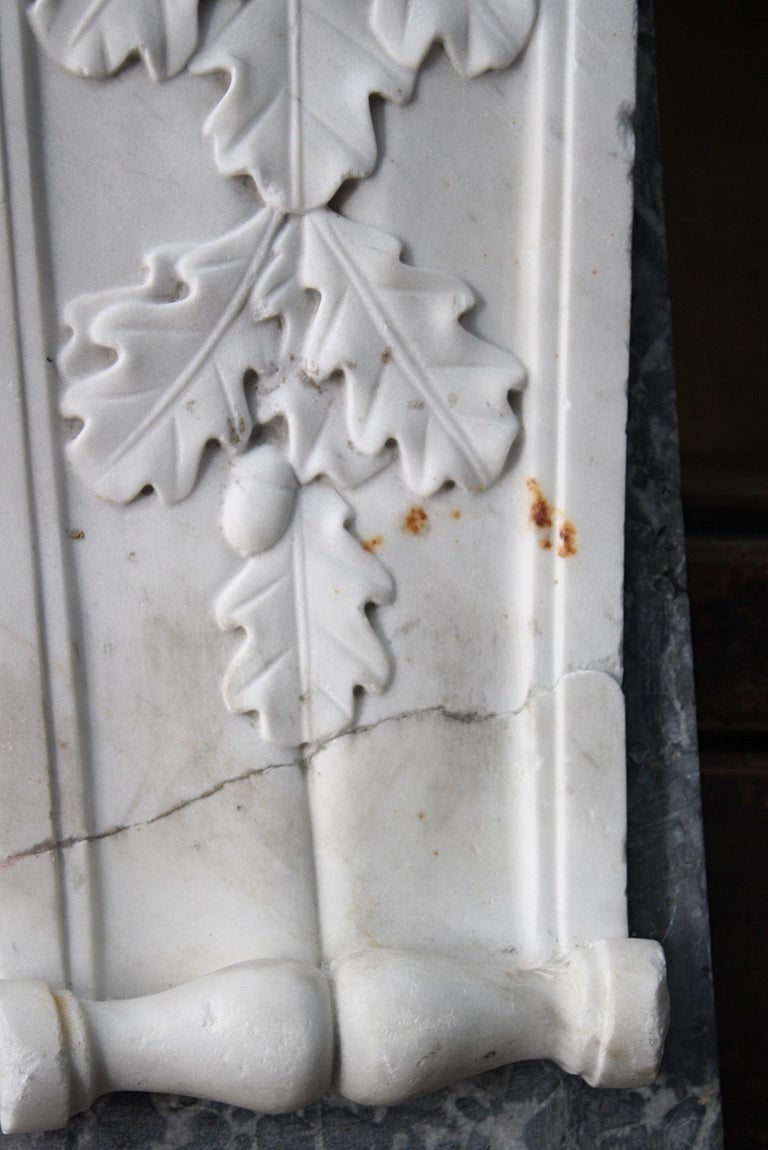 19th C Pair of Carved Marble Organic Decorative Rococo Architectural ...