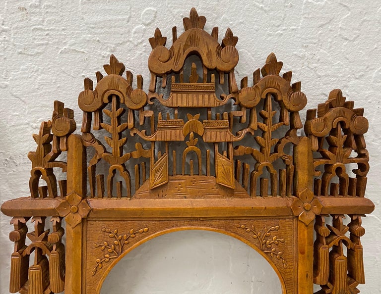 19th Century Pair of Hand Carved Anglo Indian Teak Wood Picture Frames ...