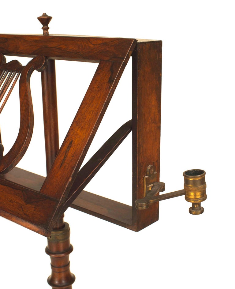 English Regency Rosewood Music Stand For Sale at 1stDibs