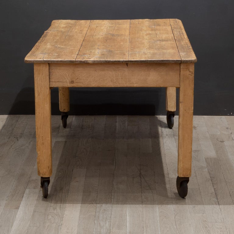 19th C, Rustic Farmhouse Dining Table, c.1880-1890 at 1stDibs