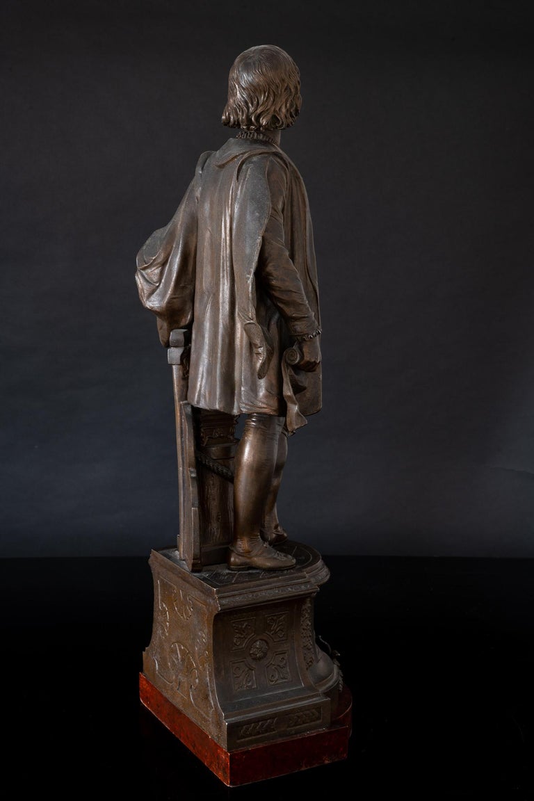 19th C Statue Christopher Columbus Sets Foot on American Soil in 1492 ...