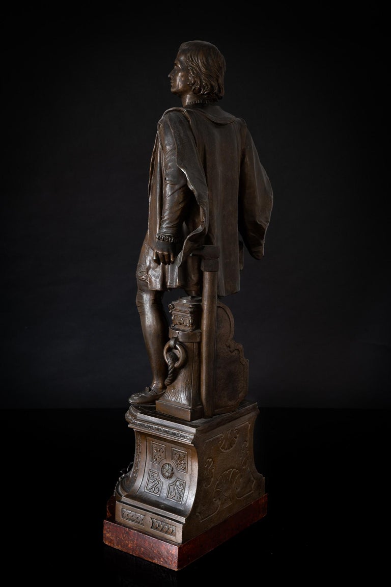 19th C Statue Christopher Columbus Sets Foot on American Soil in 1492 ...