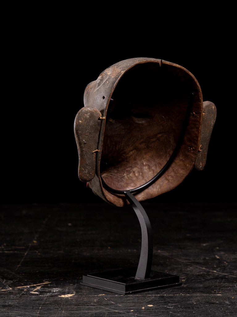 19th Century Unusual Balinese Hanuman Mask in Polychromed Light Wood ...