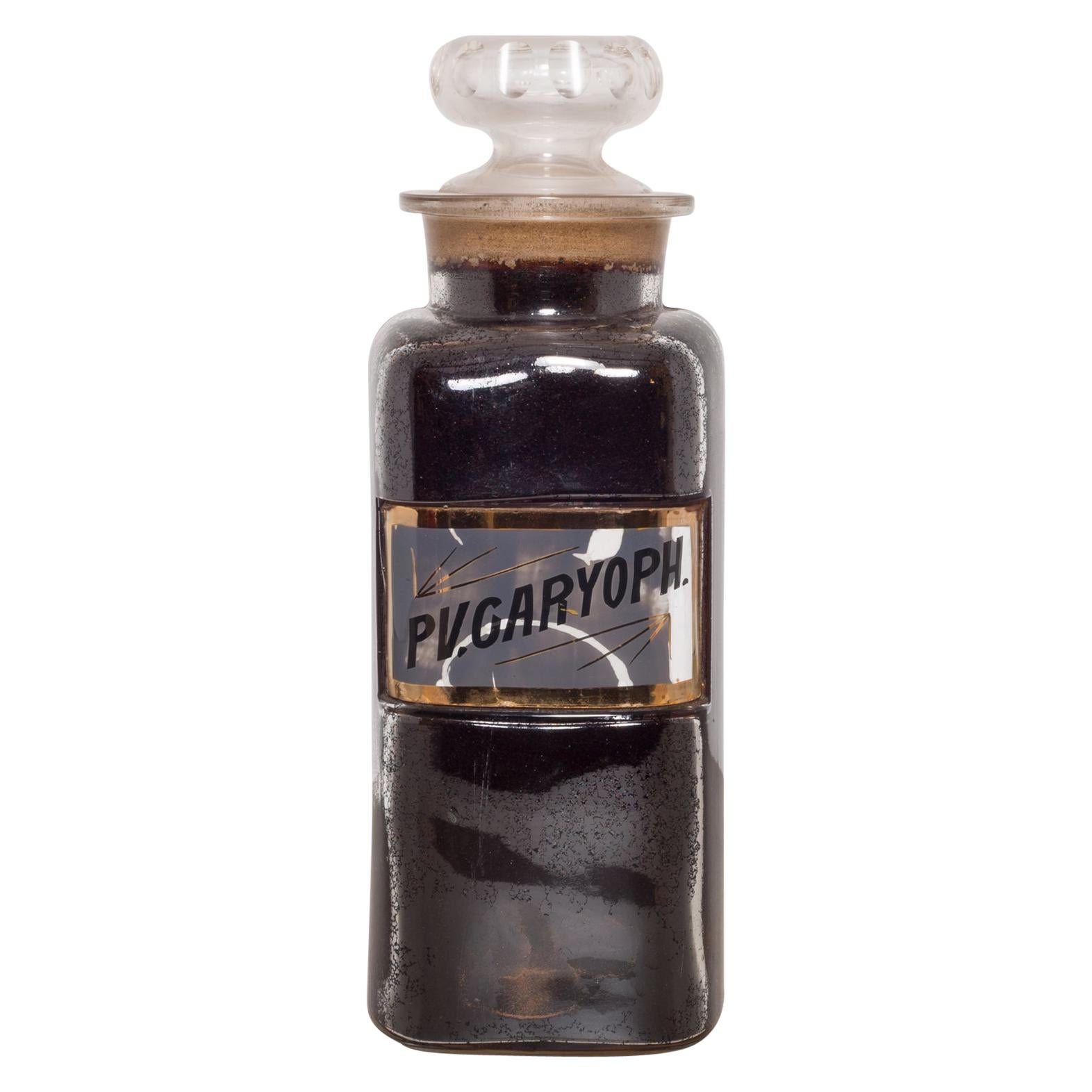 19th Century Victorian Apothecary Bottle, circa 1889 at 1stDibs