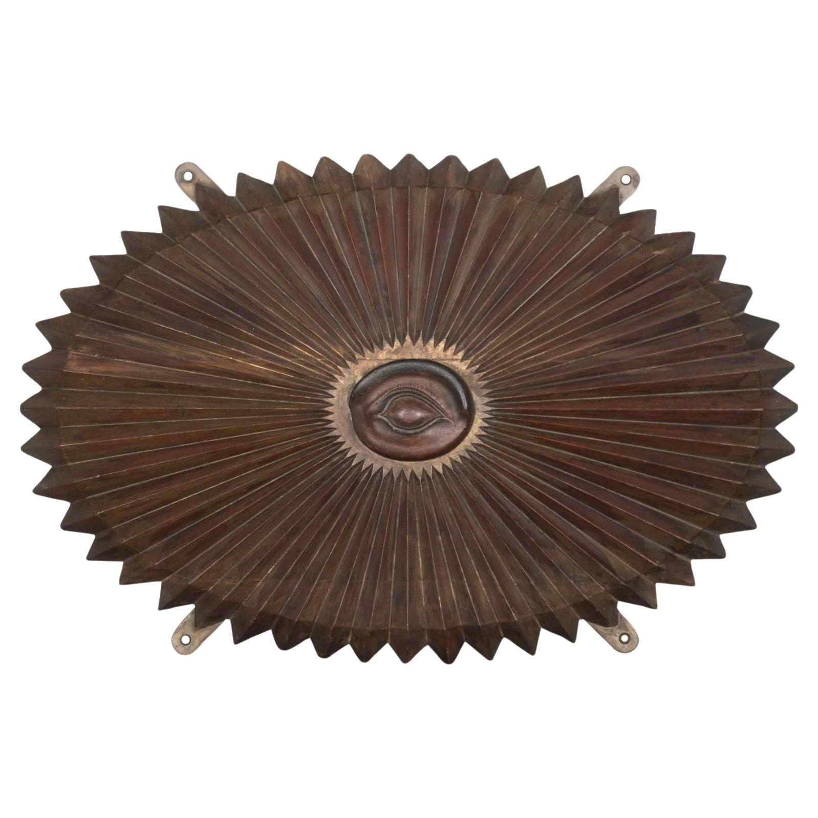 19th Carved Wood Panel Eye Of Horus For Sale at 1stDibs