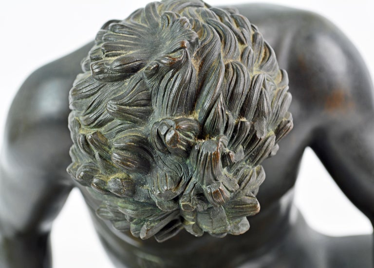 19th Century Bronze Statue the Dying Gaul by B. Boschetti Roma after ...