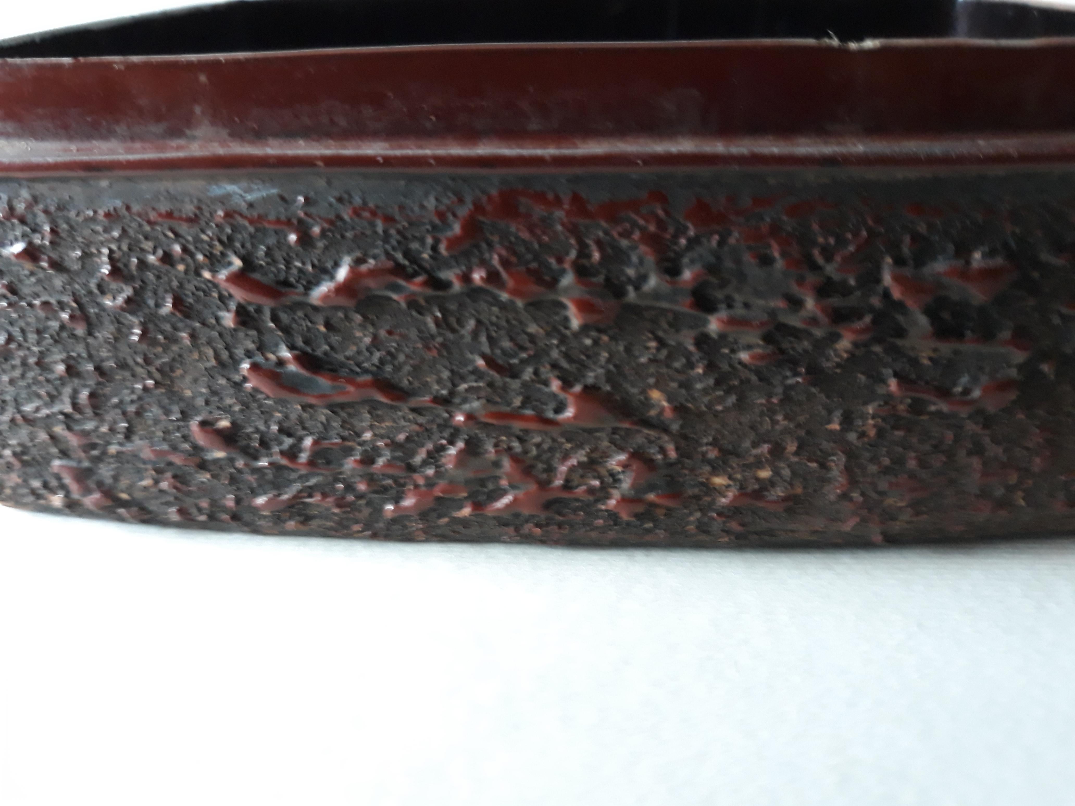 19th Century Old Lacquered Japanese Box For Sale at 1stDibs