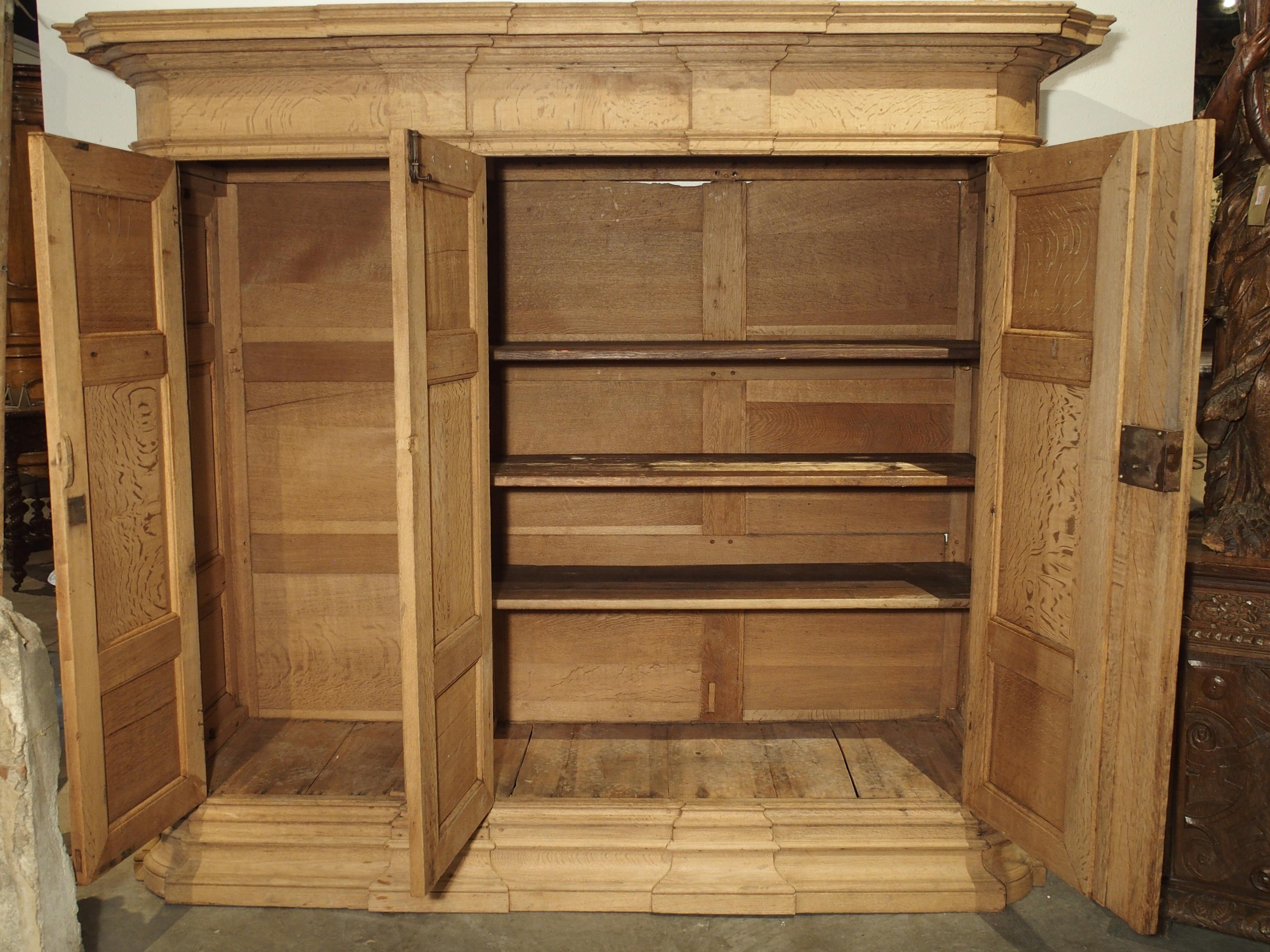 19th Century 3-Door French Oak Sacristy Cabinet in the Regence Style at ...