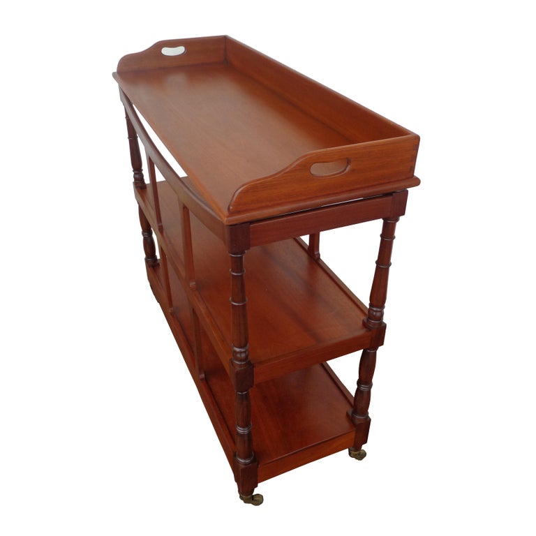 19th Century 3 Tier Trolley Tea Cart For Sale at 1stDibs