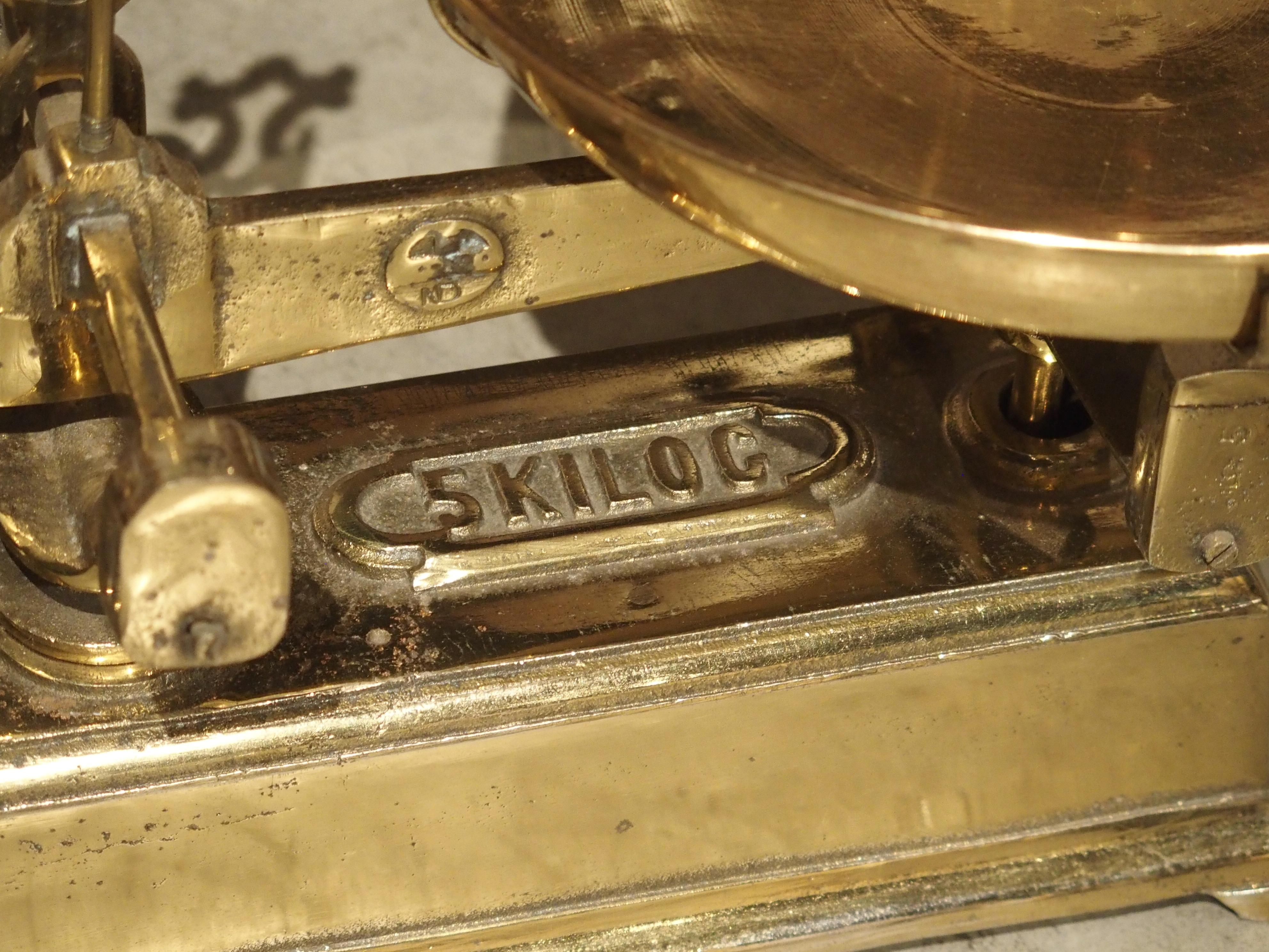 19th Century 5 Kilogram Iron and Brass Scale from France at 1stDibs ...