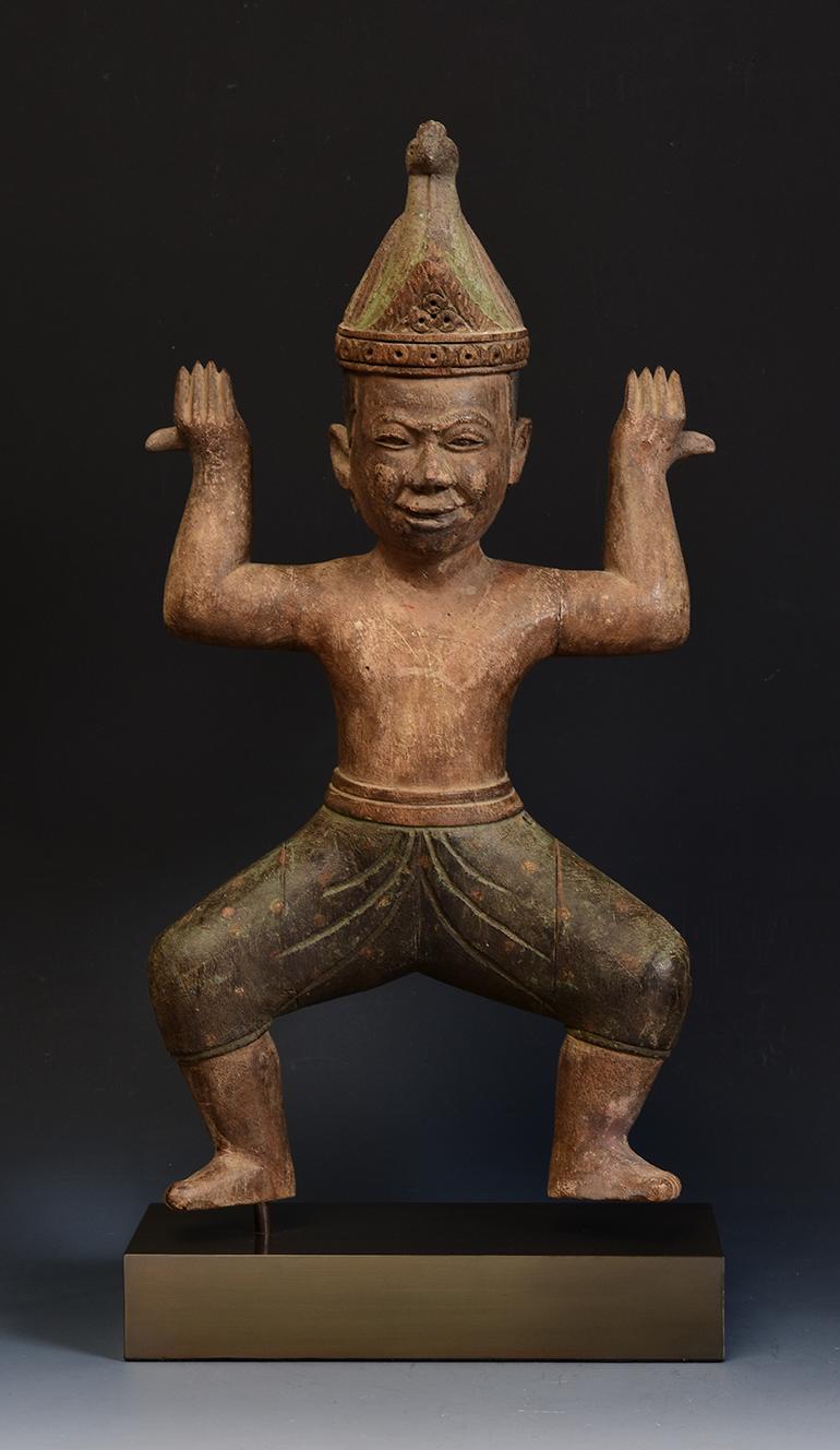 19th Century, a Set of Antique Indonesian Wooden Dancer Figurines For ...