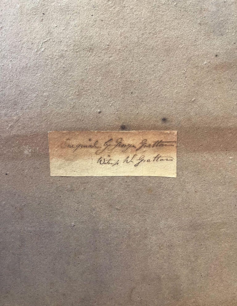 19th Century "A Wandering Man" Figurative Watercolor Painting by George ...