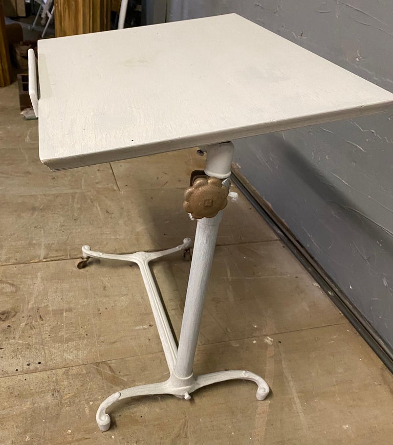 19th Century Adjustable Drafting Table on Cast Iron Base For Sale at ...