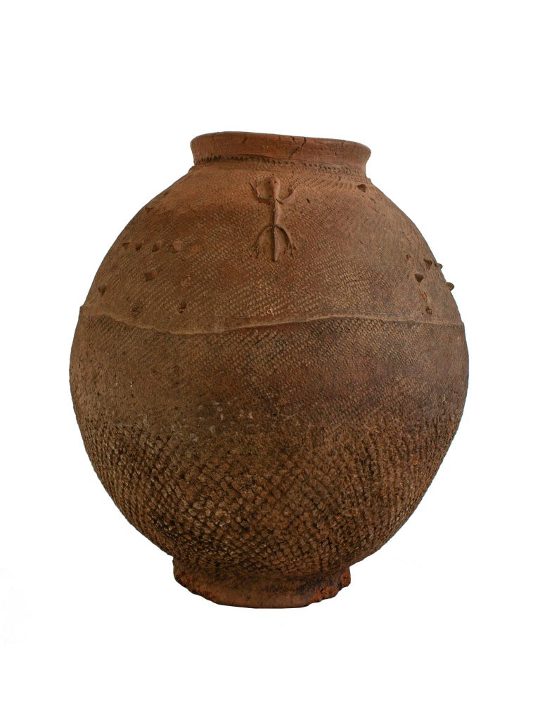 19th Century African Red Clay Water Vessel from Bambara Jidaga with ...