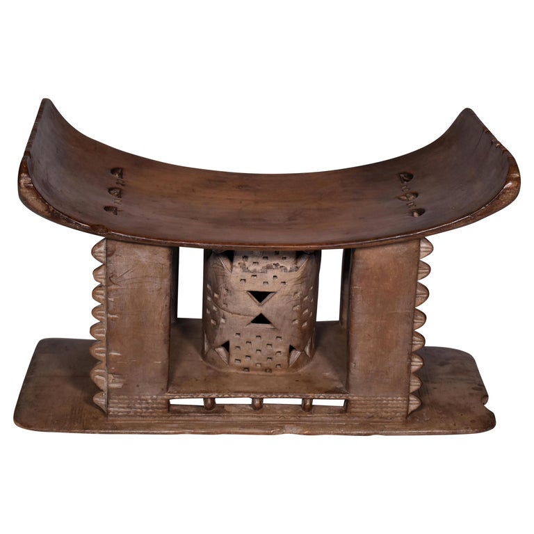 African Wooden Stool, 19th Century at 1stDibs