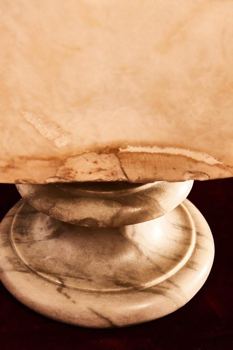 19th Century, Alabaster Bust from Volterra Depicting Caesar Augustus ...