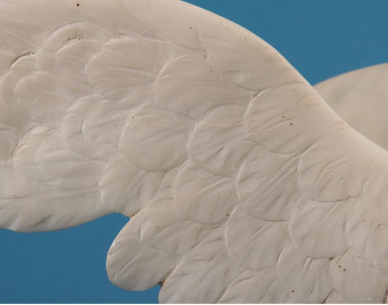 19th Century Alabaster Marble Statue Winged Victory of Nike Samothrace ...