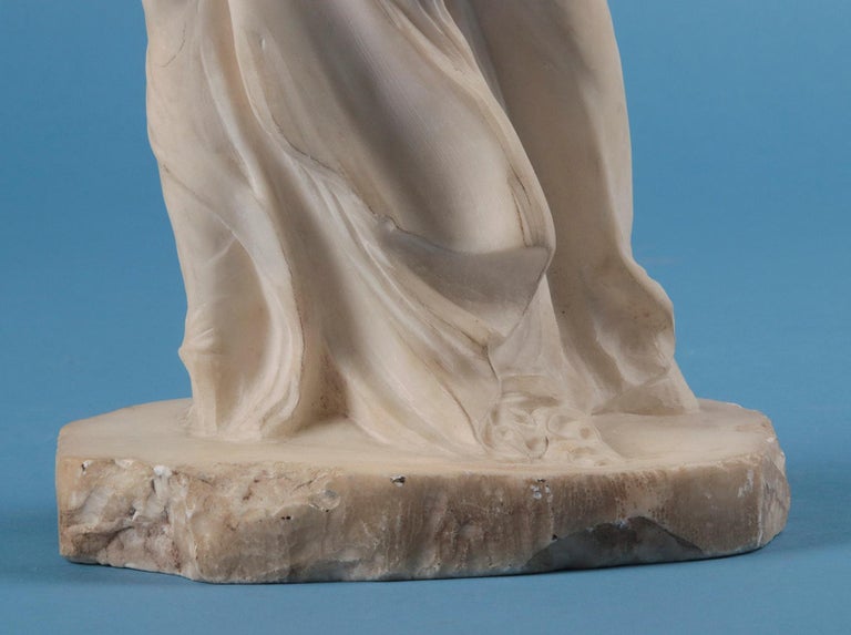 19th Century Alabaster Marble Statue Winged Victory of Nike Samothrace ...