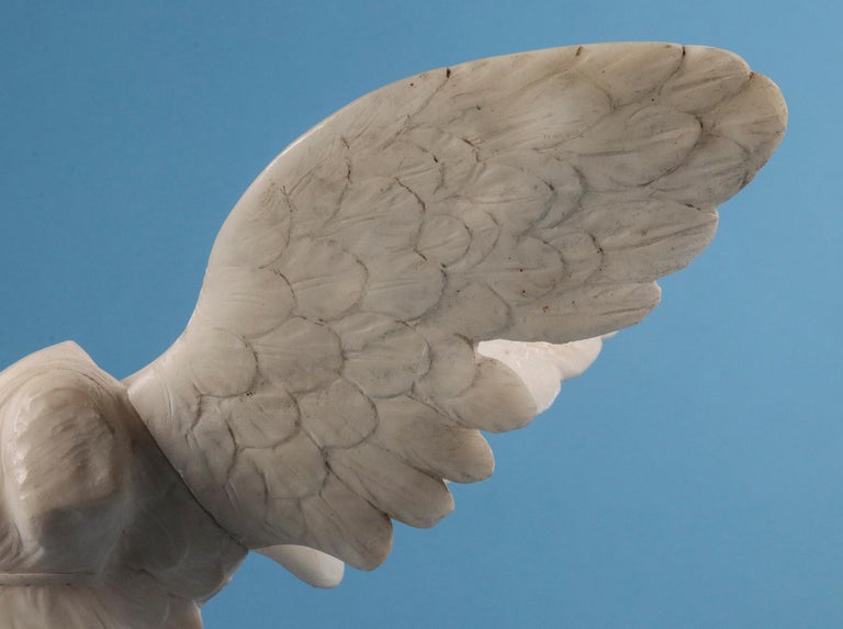 19th Century Alabaster Marble Statue Winged Victory of Nike Samothrace ...
