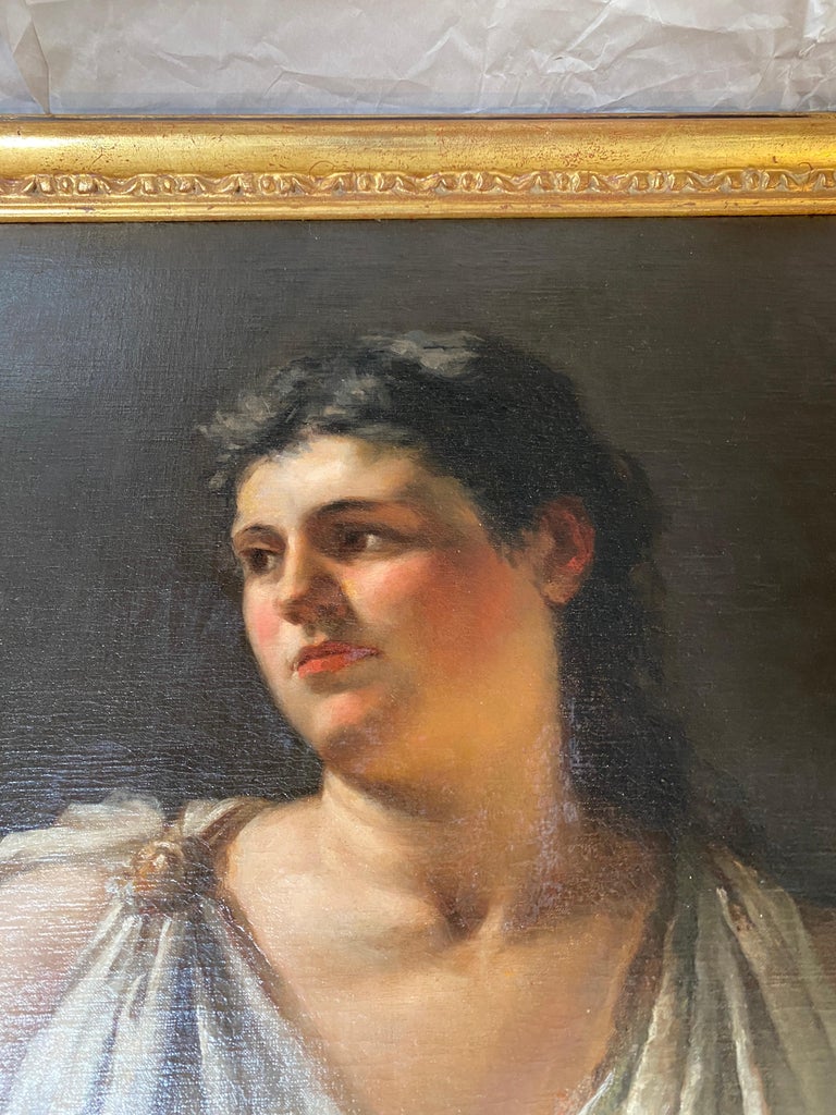 19th Century Allegorical Painting of a Greek Goddess For Sale at 1stDibs