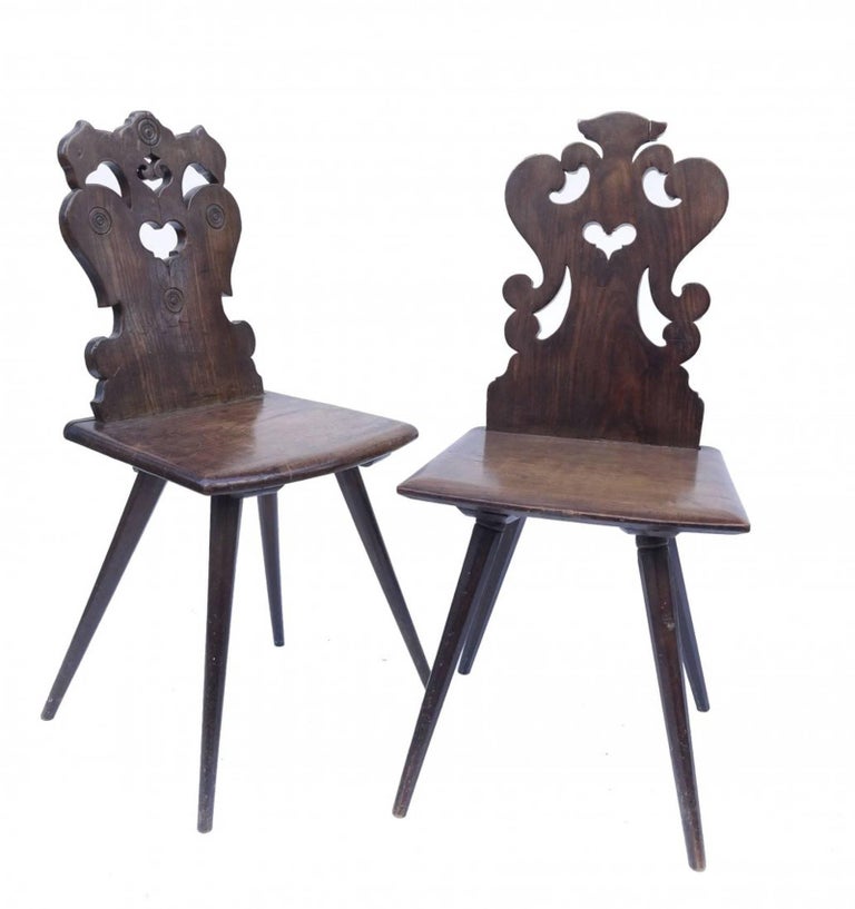 19th Century Alpine Stabelle Chairs, Switzerland at 1stDibs
