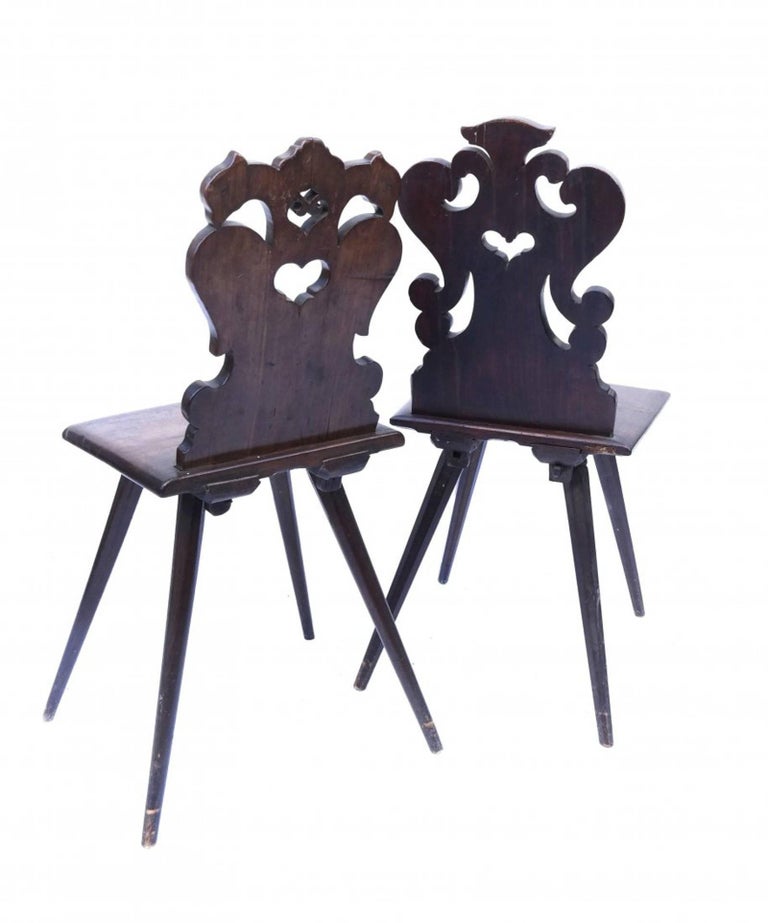 19th Century Alpine Stabelle Chairs, Switzerland at 1stDibs