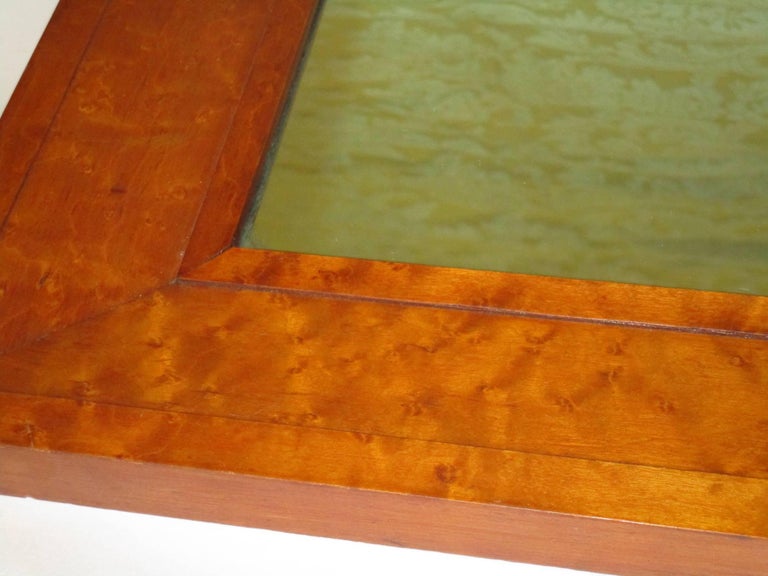 19th Century American Bird's-Eye Maple Framed Mirror at 1stDibs