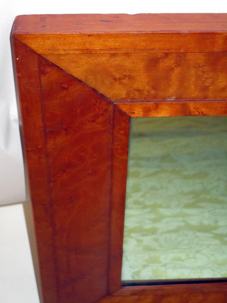 19th Century American Bird's-Eye Maple Framed Mirror at 1stDibs