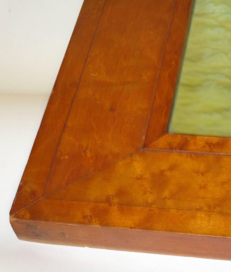 19th Century American Bird's-Eye Maple Framed Mirror at 1stDibs