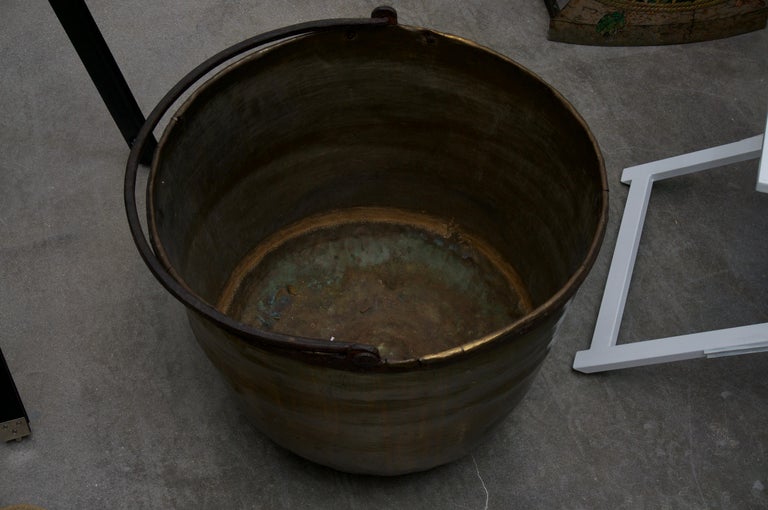 19th Century American Brass Caldron at 1stDibs