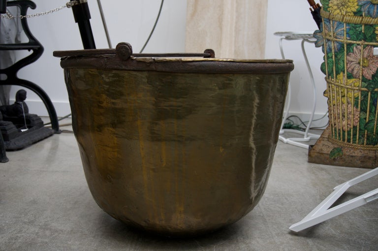 19th Century American Brass Caldron at 1stDibs