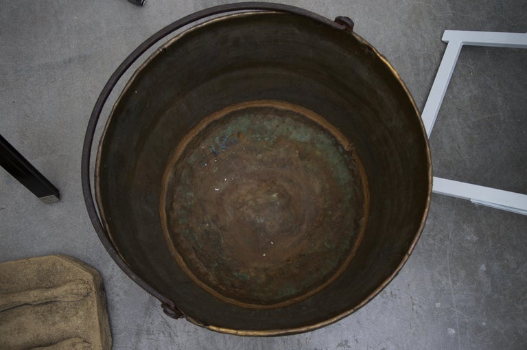 19th Century American Brass Caldron at 1stDibs