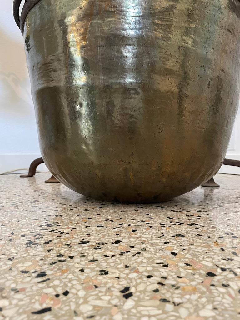 19th Century American Brass Caldron at 1stDibs