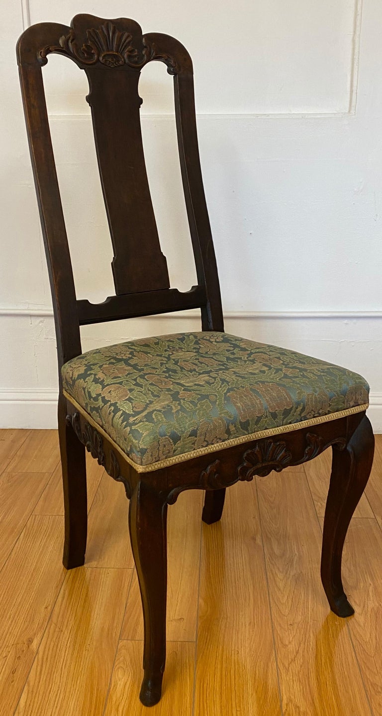 19th Century American Carved Walnut Hoof Foot Side Chair For Sale at ...