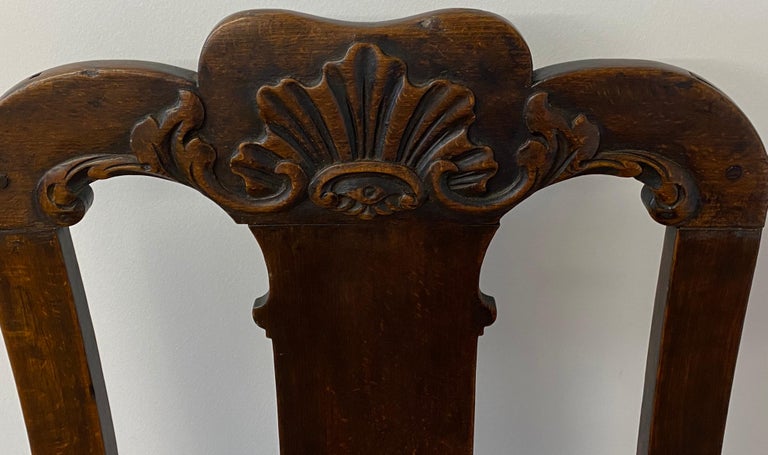 19th Century American Carved Walnut Hoof Foot Side Chair For Sale at ...