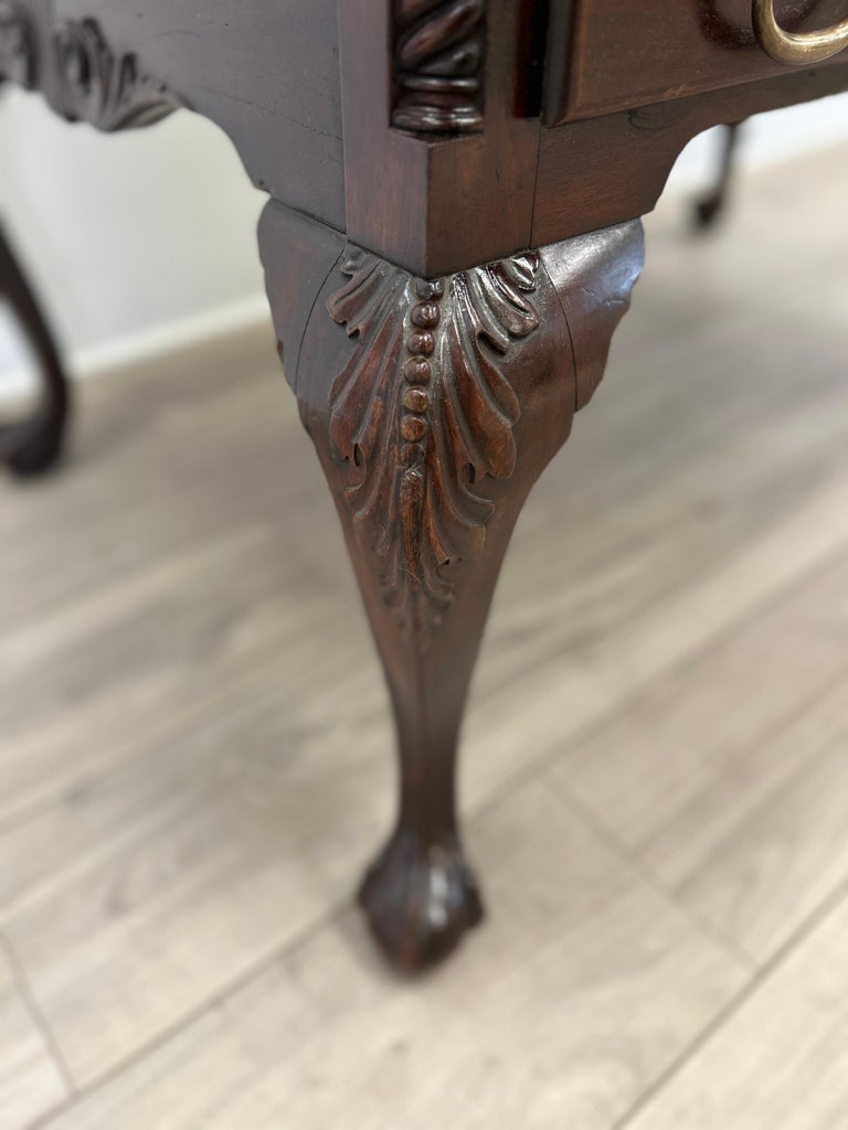 19th Century American Chippendale Writing Desk For Sale at 1stDibs