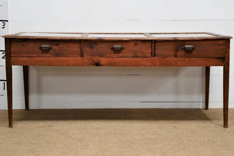 19th Century American Country Haberdashery Display Showcase Table For ...