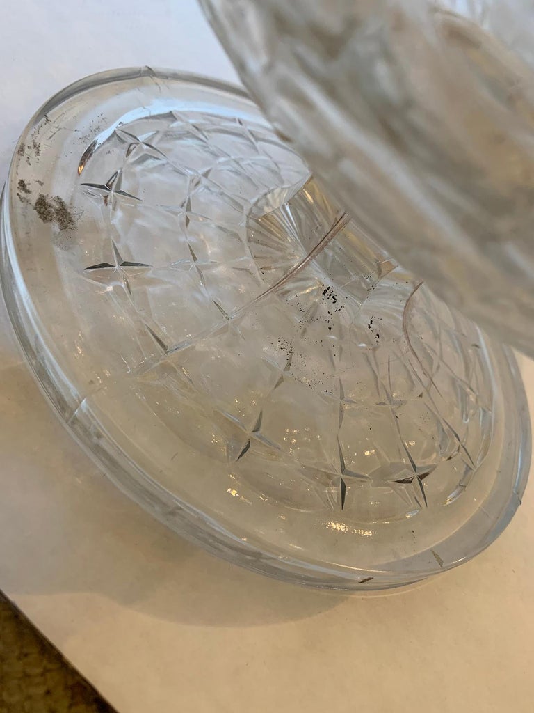 19th Century American Crystal Pedestal Bowl / Compote For Sale at ...