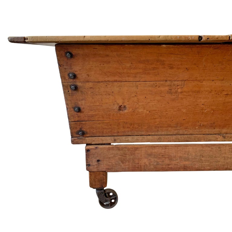 19th Century American Dough Table at 1stDibs | dough table for sale