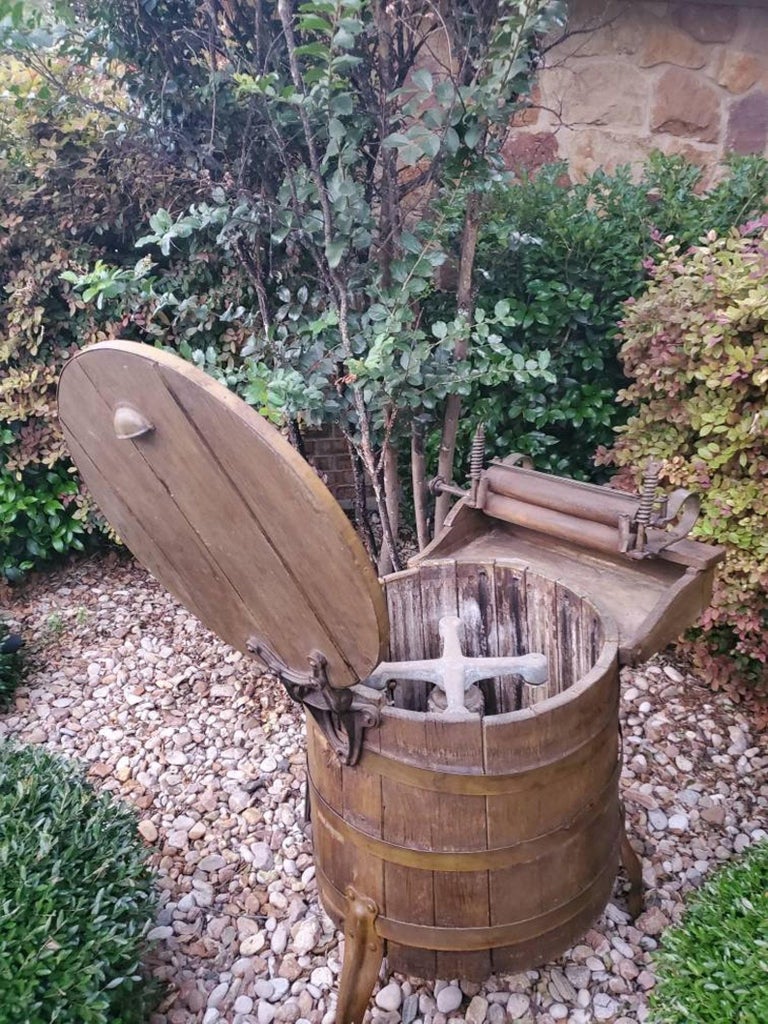 19th Century American Early Washing Machine with Mangle at 1stDibs