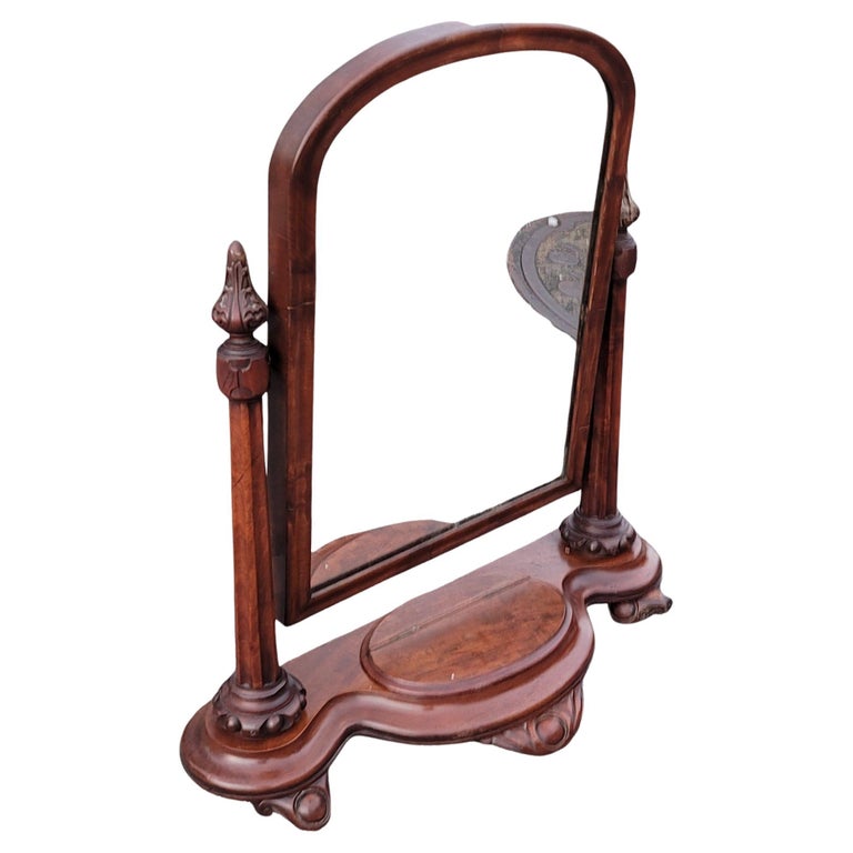 19th Century American Empire Mahogany Gentleman's Shaving or Dressing ...