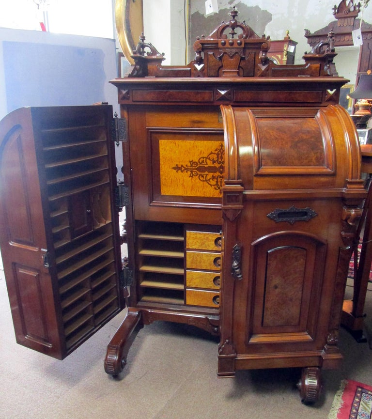 19th century American Patented Wooten Desk with Provenance at 1stDibs