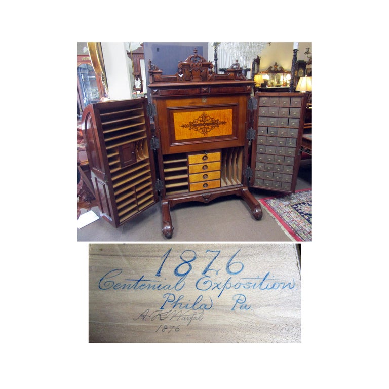 19th century American Patented Wooten Desk with Provenance at 1stDibs