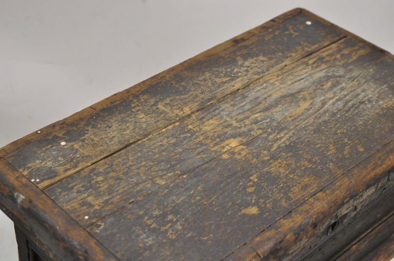 19th Century American Primitive Distressed Solid Wood Machinist Tool ...