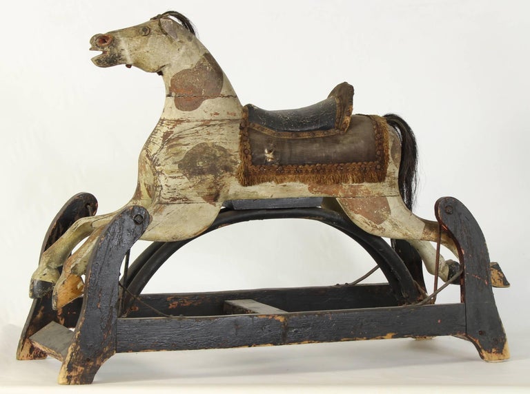 19th Century American Rocking Horse at 1stDibs